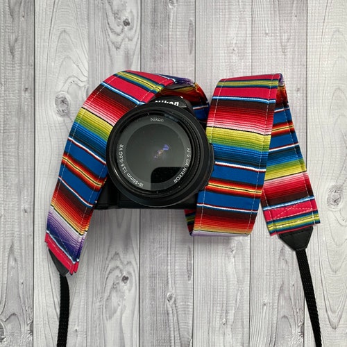 Stripe Black and White Camera Strap / DSLR Camera Strap for - Etsy