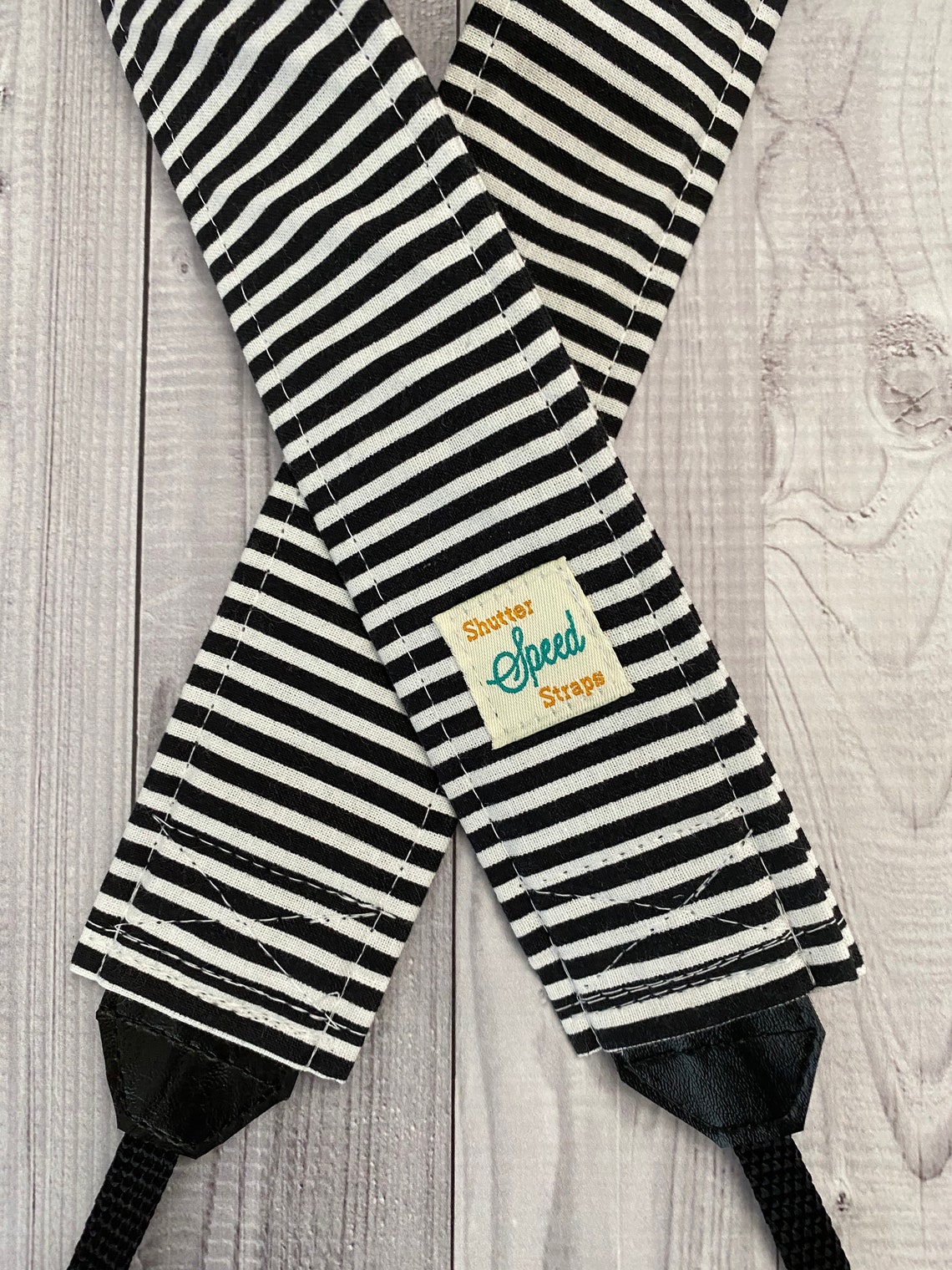 Stripe Black and White Camera Strap / DSLR Camera Strap for - Etsy