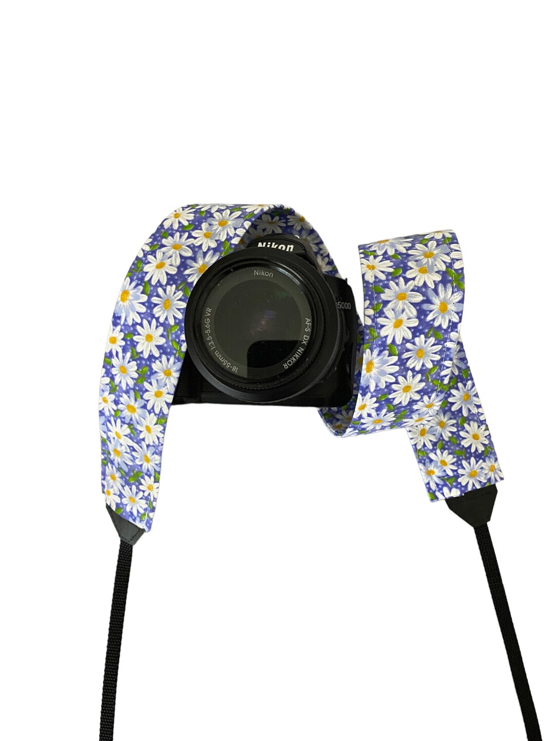 Purple and White Daisies Camera Strap / DSLR Camera Strap for Nikon ...