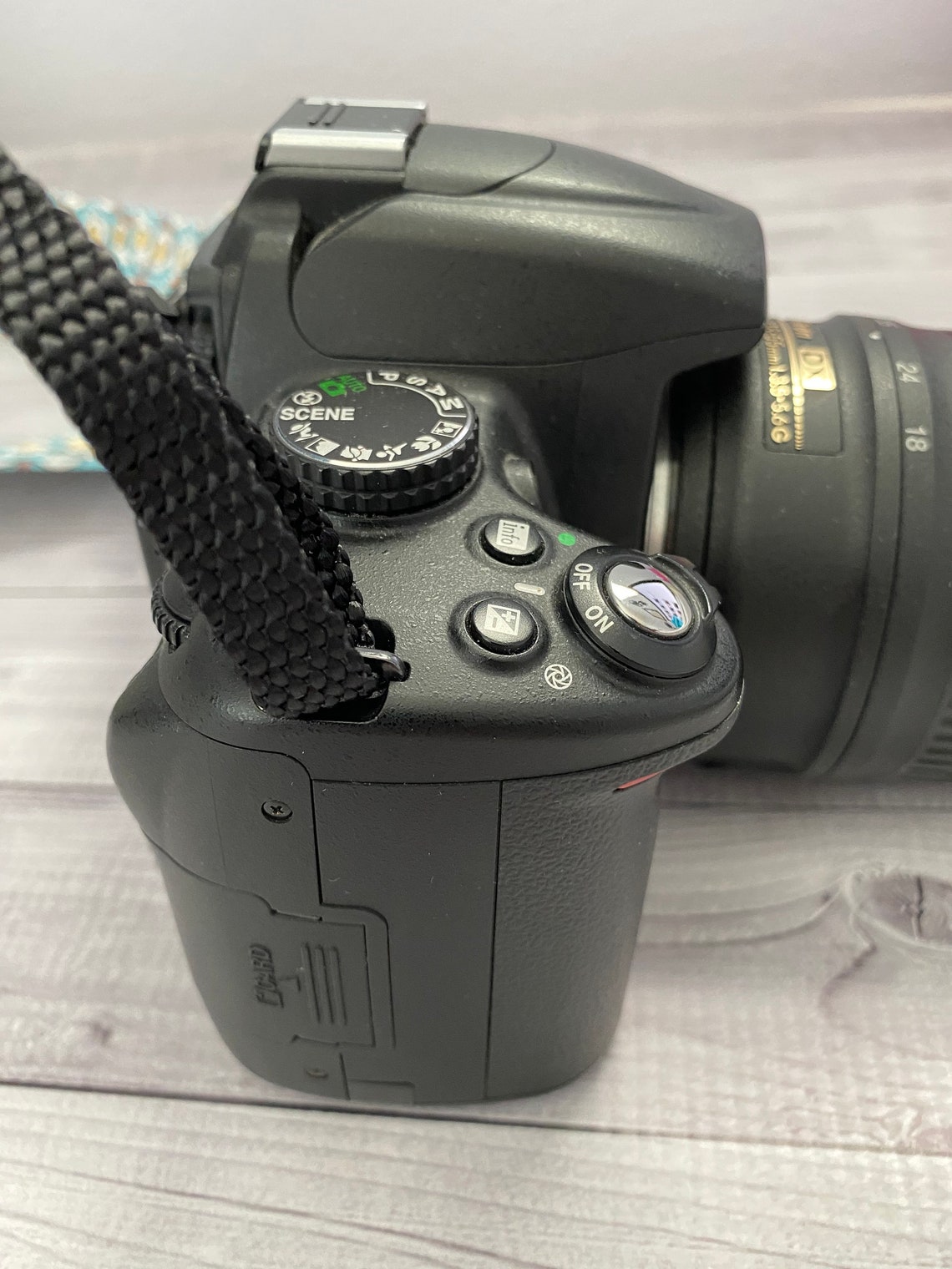 Stripe Black and White Camera Strap / DSLR Camera Strap for - Etsy