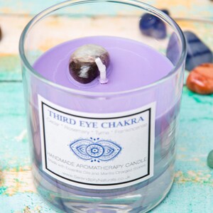 THIRD EYE purple CHAKRA Aromatherapy Candle, 240ml, Soy Wax, Vegan - Etsy