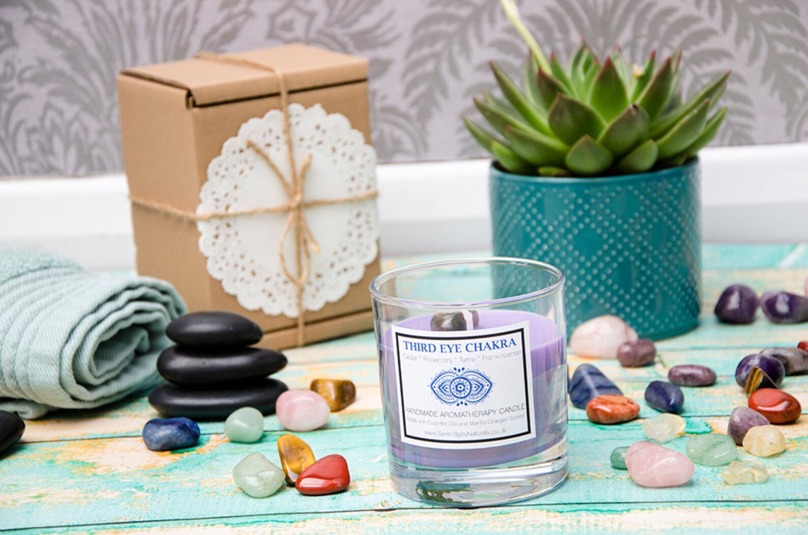 THIRD EYE purple CHAKRA Aromatherapy Candle 240ml Soy Wax - Etsy