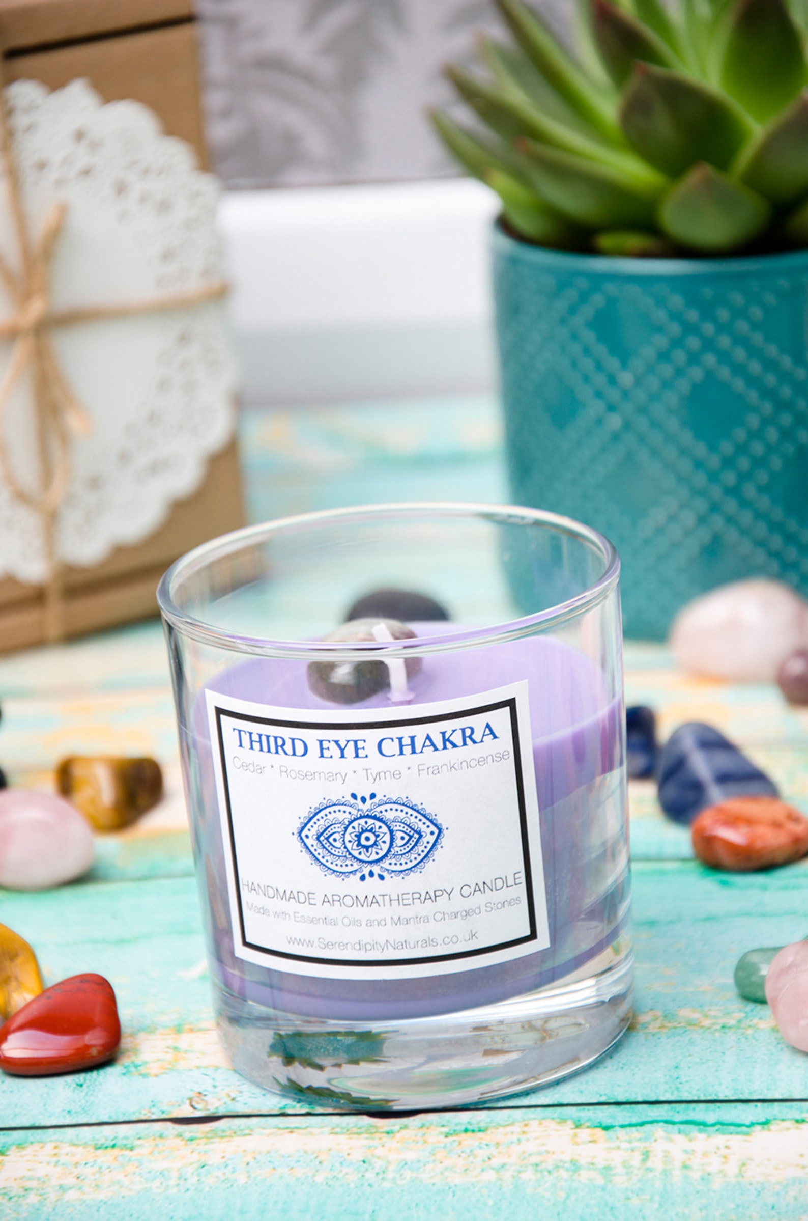 THIRD EYE purple CHAKRA Aromatherapy Candle 240ml Soy Wax - Etsy