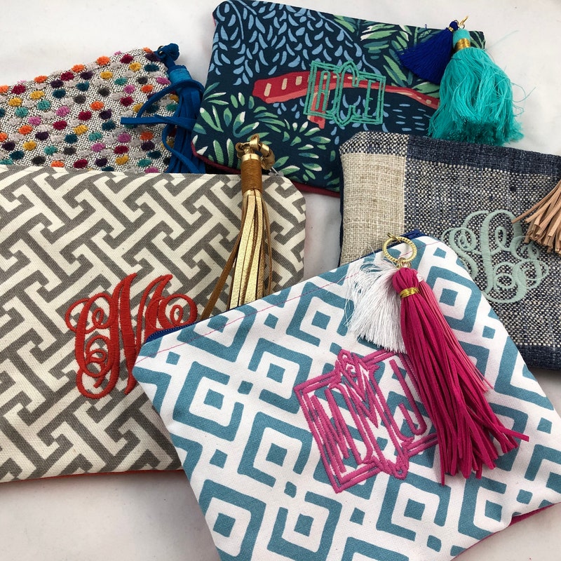 Monogram Clutch - Etsy