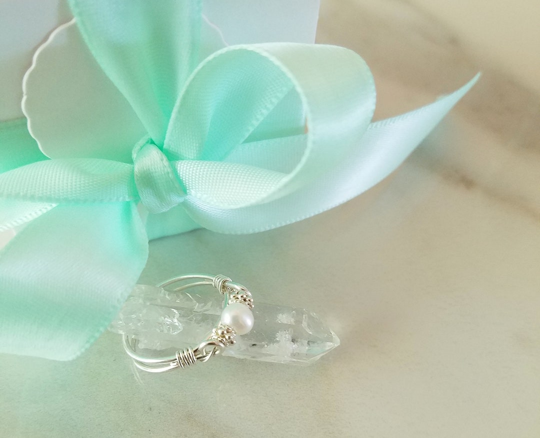 Pearl Band. Purity Ring Sterling Silver - Etsy