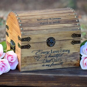 Wood Card Box - Rustic Wooden Card Box - Rustic Wedding Decor - Card ...