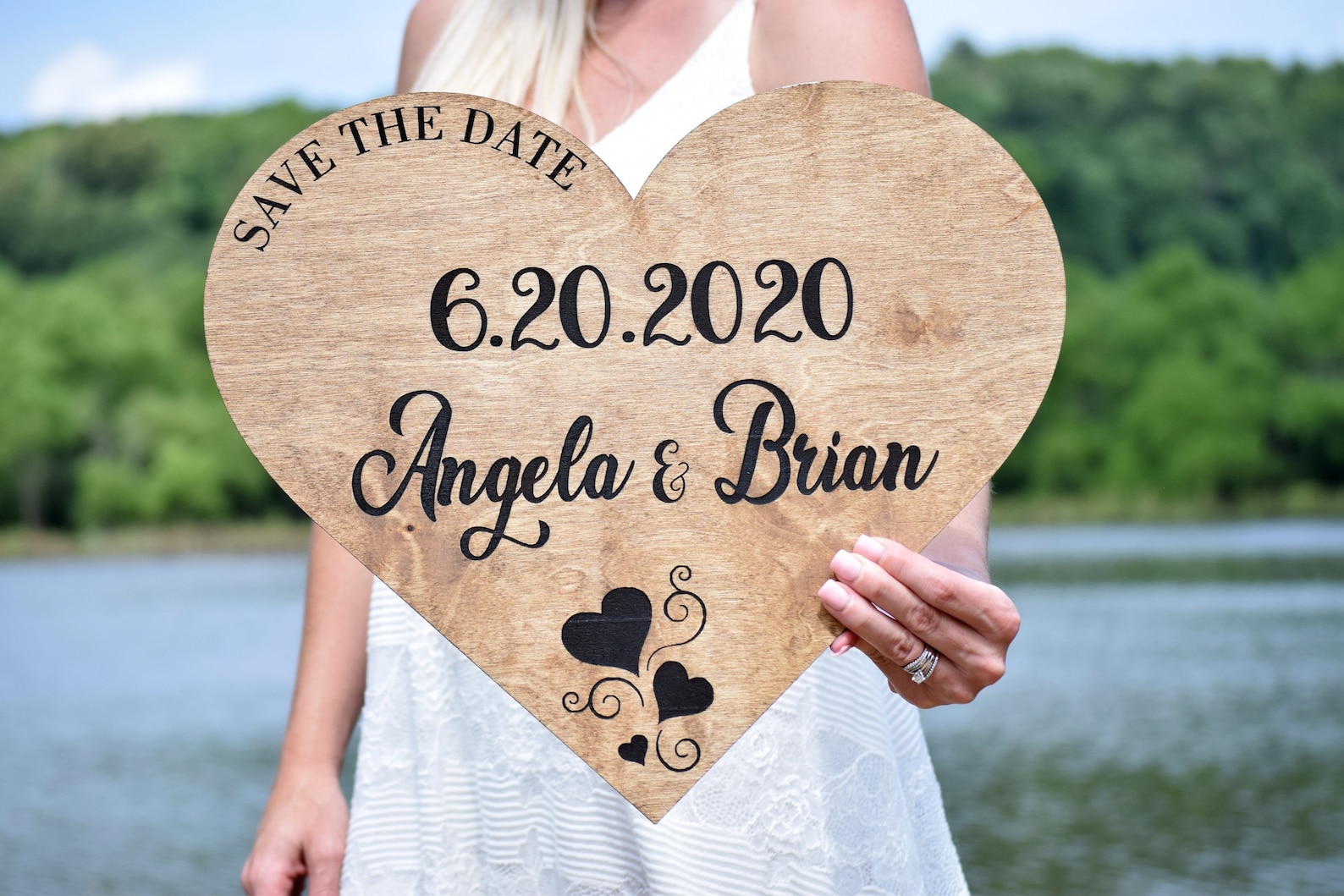 Save the Date Wedding Sign Wooden Save the Date Sign | Etsy