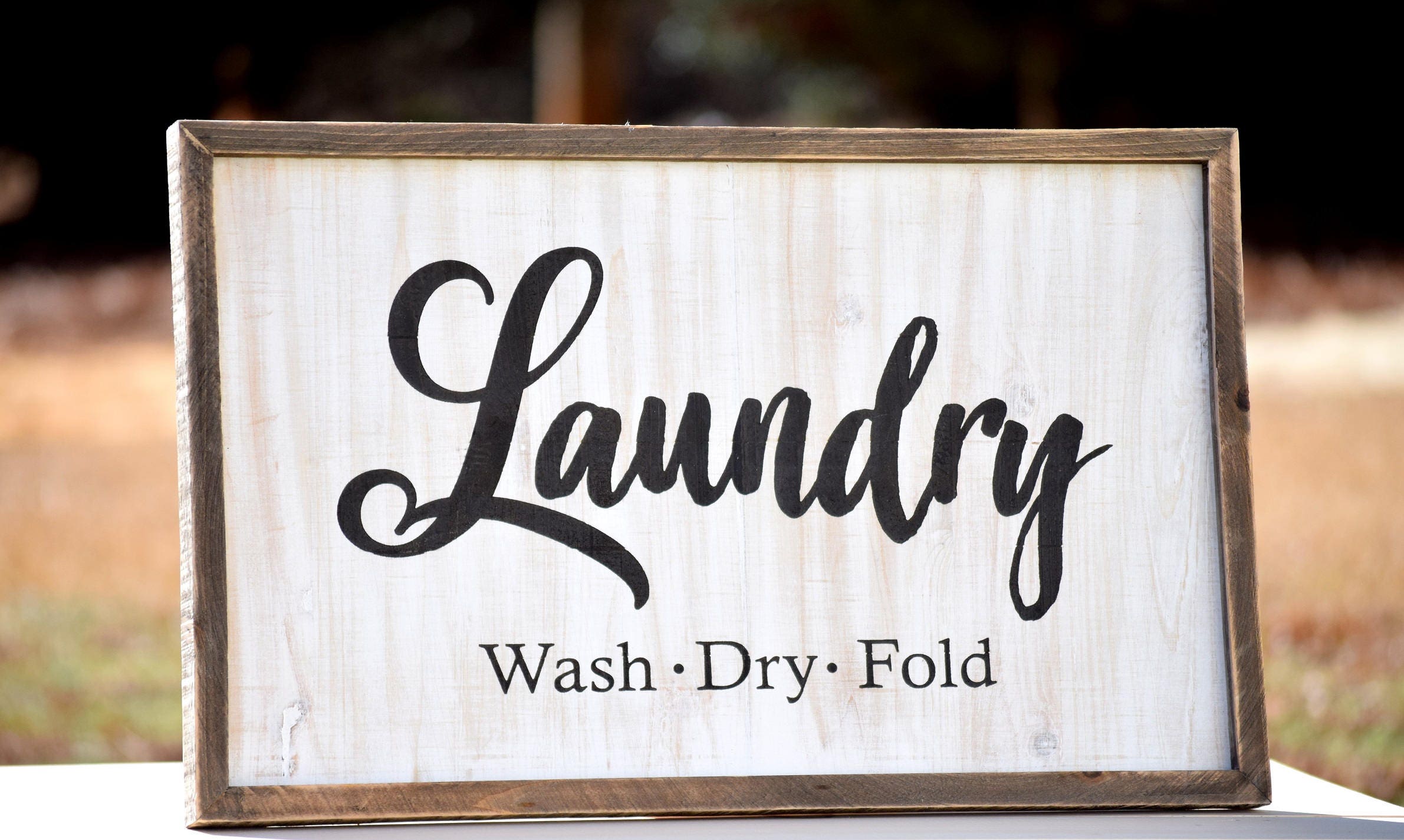 Farmhouse Style Laundry Room Decor Laundry Sign Wash Dry | Etsy