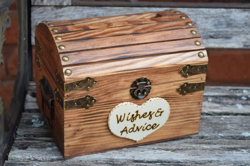 Wedding Advice Box With Slit Wedding Chest Wishing Well - Etsy