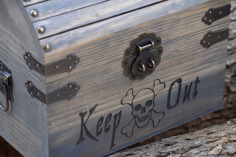 Secured Kids Toy Chest Lockable Wooden Chest Treasure Box Kids - Etsy