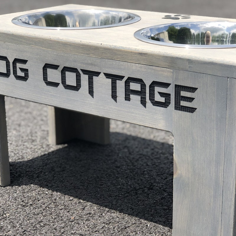 Rustic Dog Bowl - Etsy