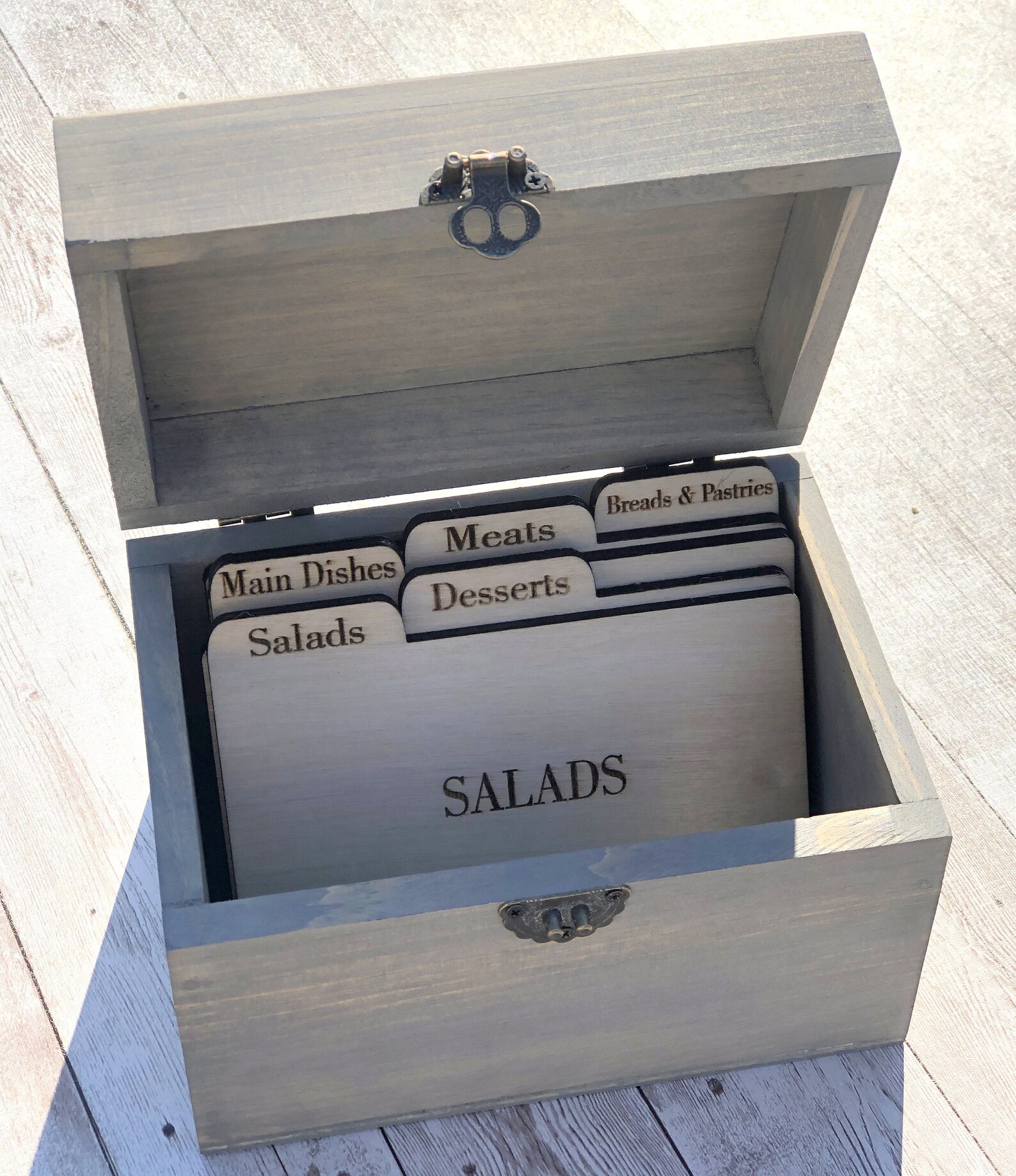 Custom Family Recipe Box Personalized Recipe Box Wooden - Etsy