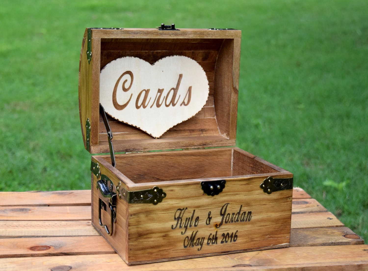 Wedding Card Box Graduation Card Box Wood Card Box Rustic Card - Etsy