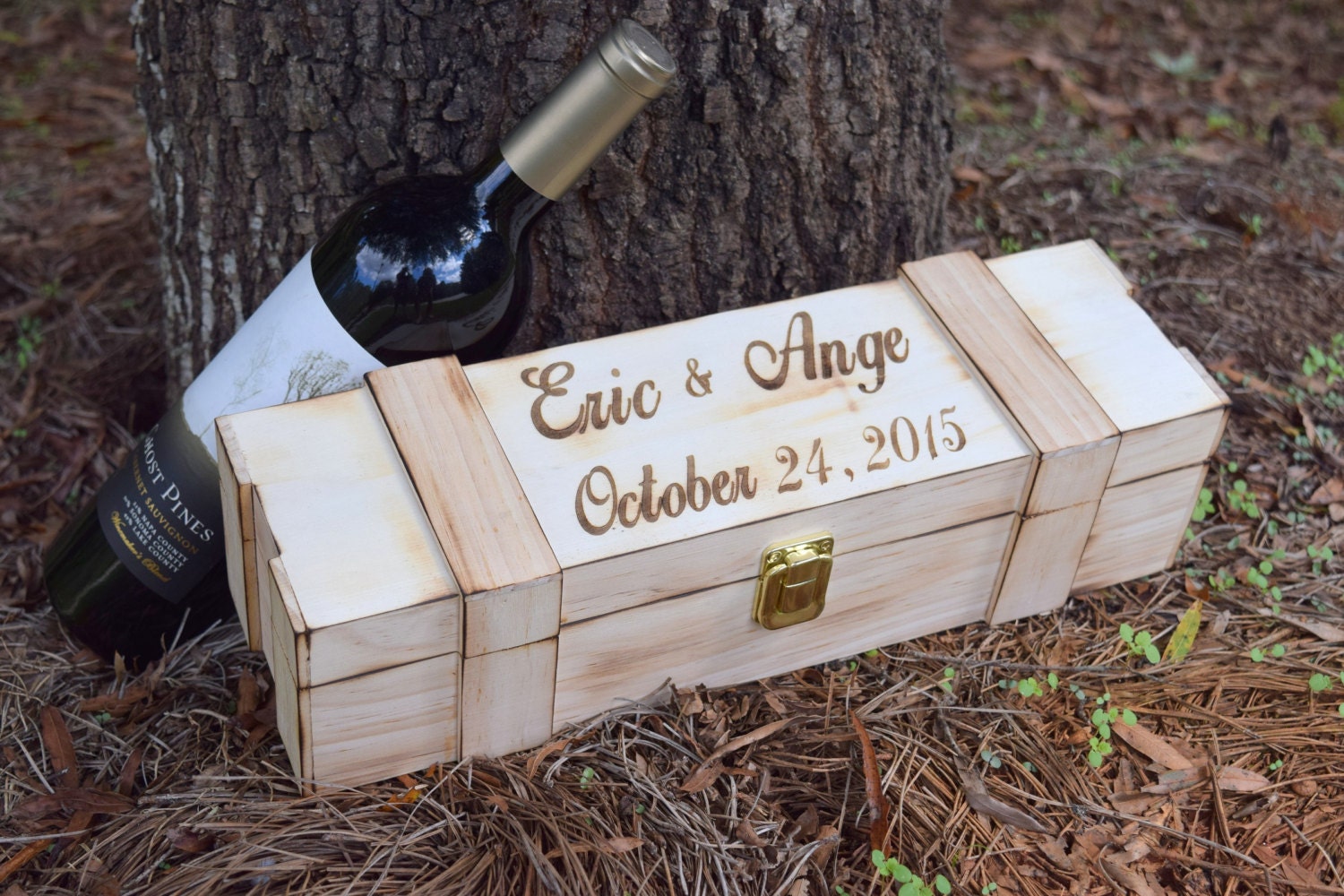 Rustic Wedding Wine Box Wine Capsule Wedding Capsule | Etsy