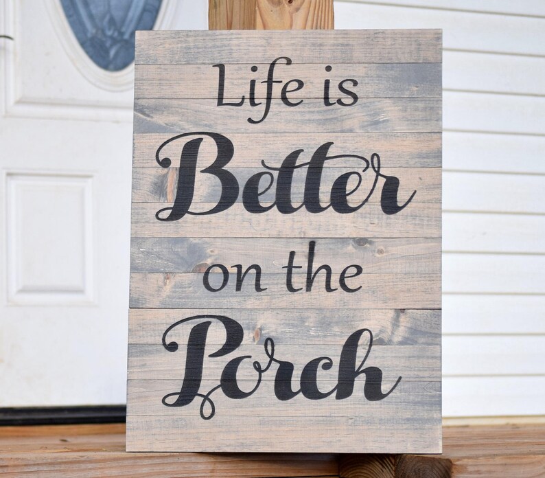 Front Porch Decor Wood Welcome Sign Porch Rules Sign - Etsy