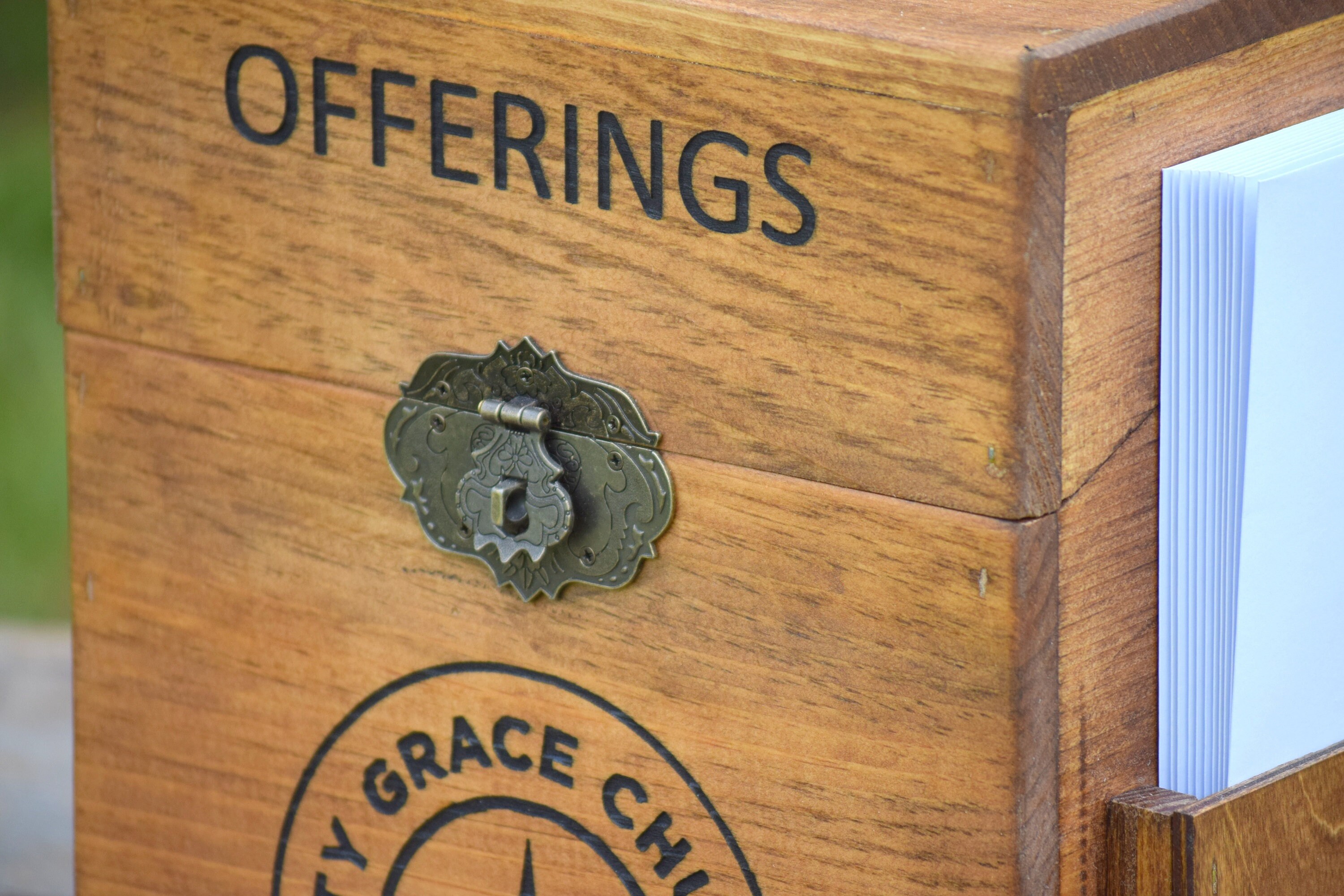 Church Offering Chest Church Offering Plate Donation Box | Etsy