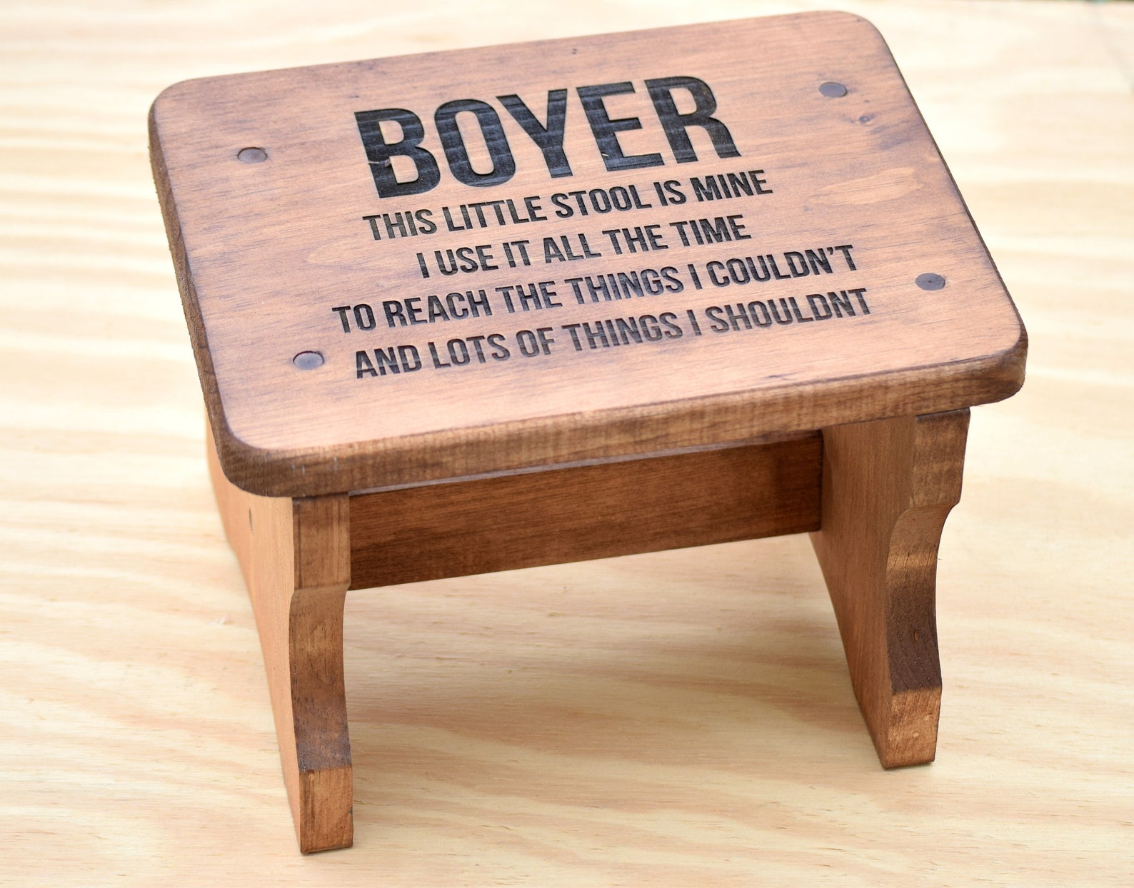 Wood Stool Toddler Step Stool Personalized Stool - Etsy
