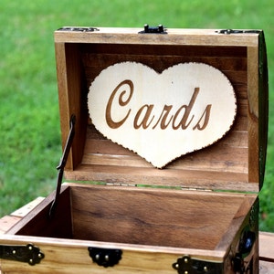Wedding Card Box Graduation Card Box Wood Card Box Rustic Card Box Card ...