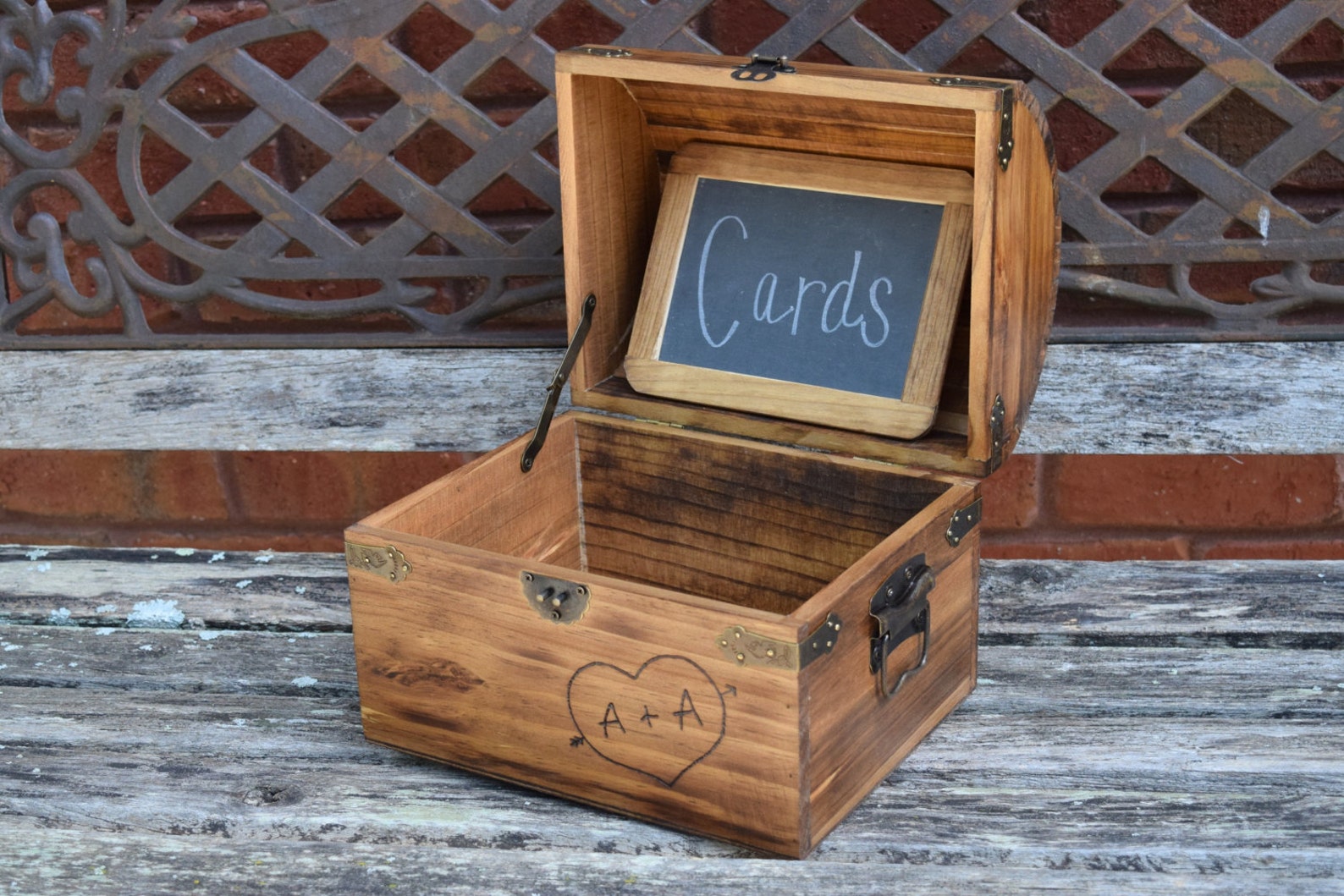 Rustic Card Box Rustic Wedding Decor Wedding Card Box | Etsy