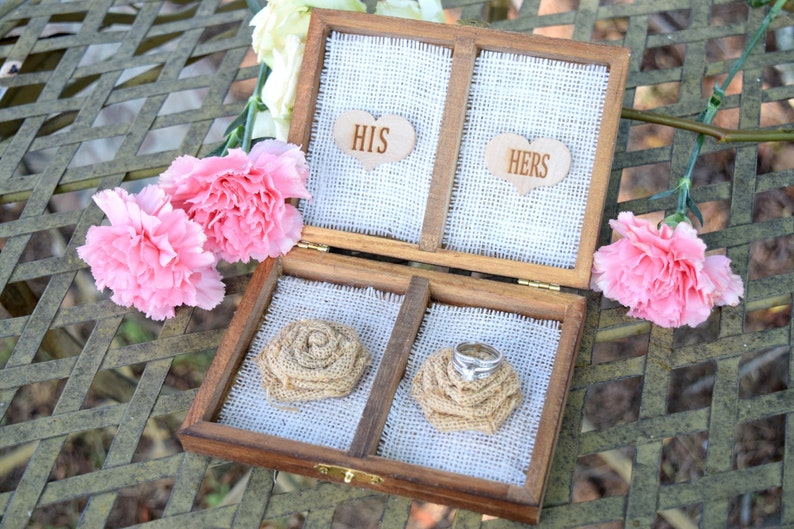 Ring Box Wood Ring Box Rustic Ring Box Engagement Ring | Etsy