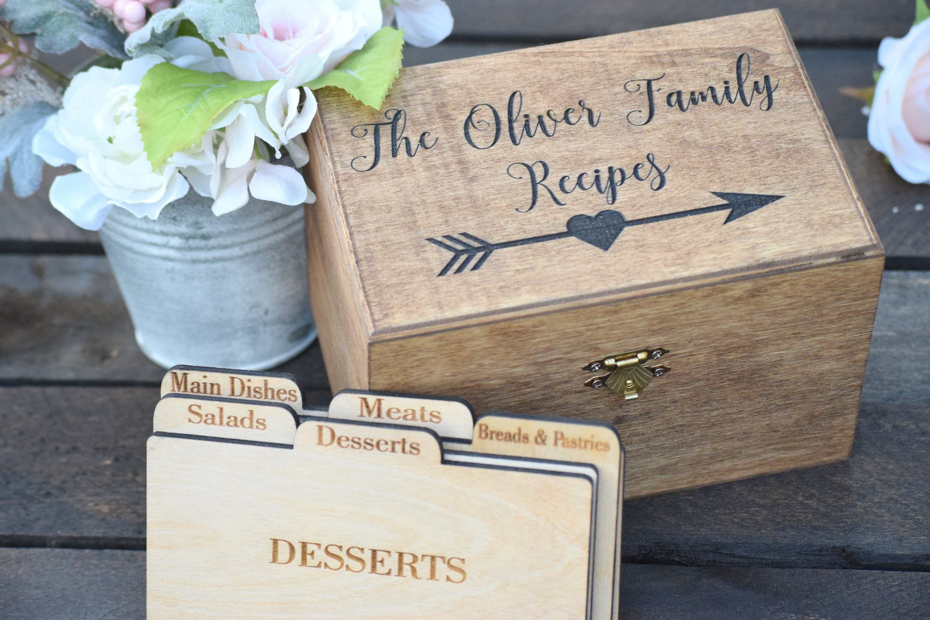 Recipe Box Personalized Recipe Box Housewarming Gift - Etsy UK