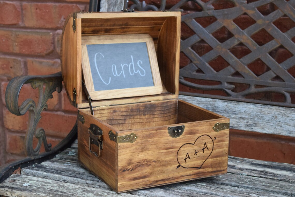 Rustic Card Box Rustic Wedding Decor Wedding Card Box | Etsy