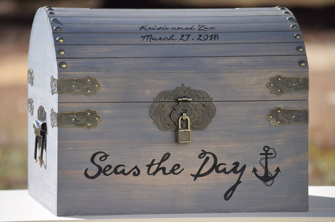 Nautical Wedding Decor - Nautical Card Box - Wedding Card Box ...