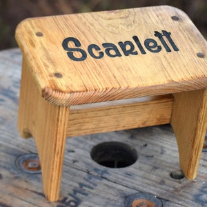 Personalized Kids Stepping Stool Rustic Decor Children's Step Stool ...