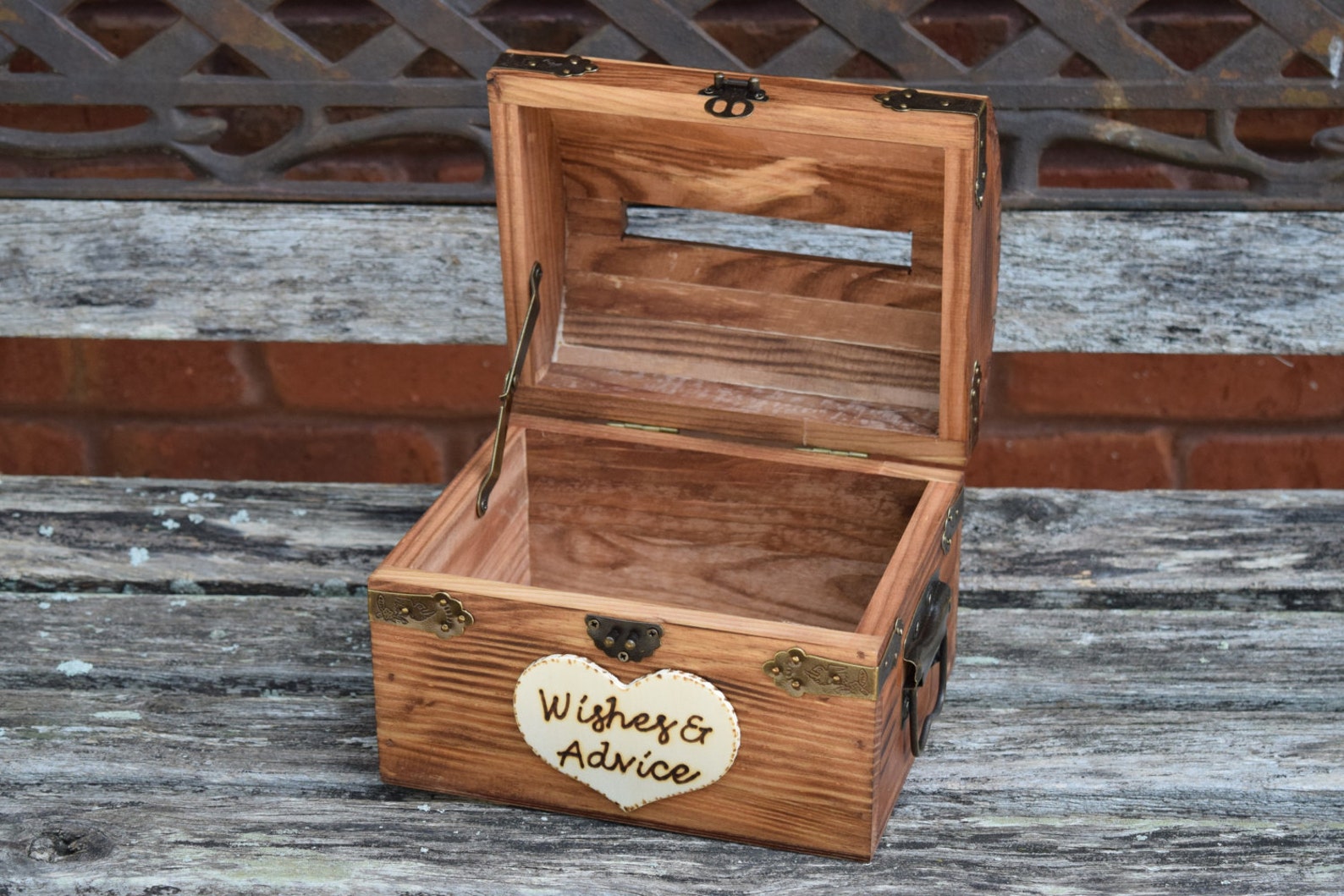 Wedding Advice Box With Slit Wedding Chest Wishing Well - Etsy