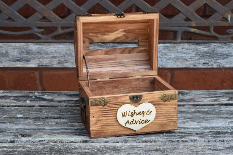 Wedding Advice Box With Slit Wedding Chest Wishing Well - Etsy