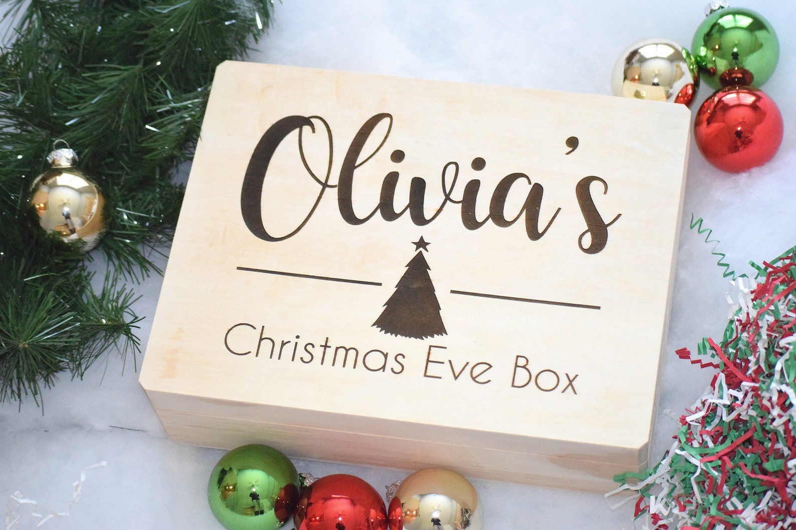 Personalized Christmas Eve Box Wooden Christmas Eve Box - Etsy