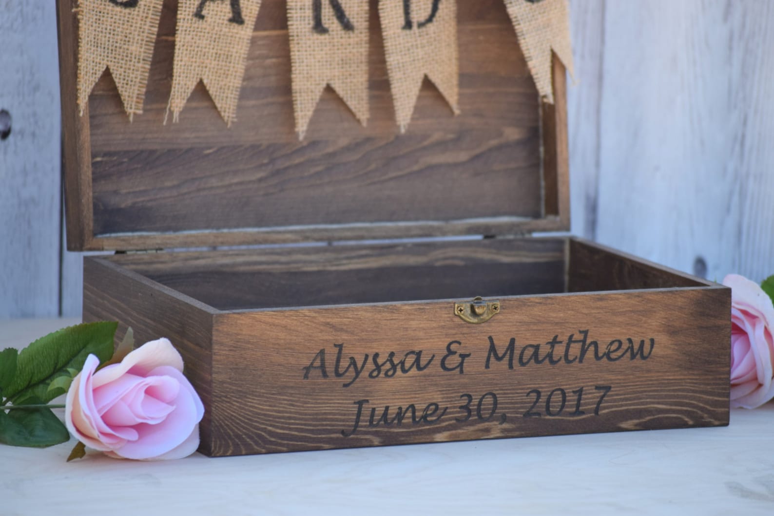 Shabby Chic Wedding Rustic Wooden Card Box Rustic Wedding - Etsy