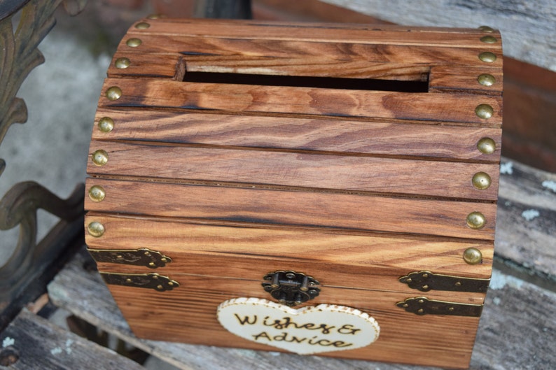 Wedding Advice Box With Slit Wedding Chest Wishing Well - Etsy