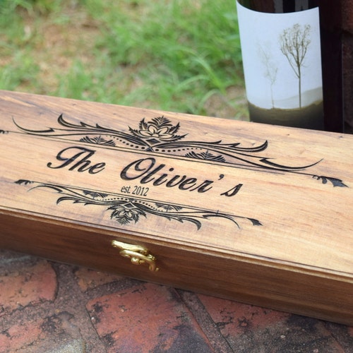 Personalized Wine Ceremony Time Capsule Rustic Wood Wine Box | Etsy