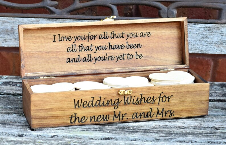 Wedding Advice Box Guest Book Wedding Guest Book - Etsy