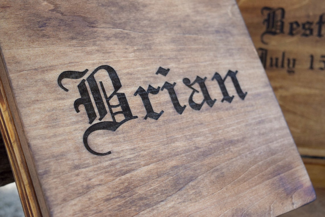 Groomsmen Gift Rustic Cigar Box Rustic Wedding Engraved - Etsy
