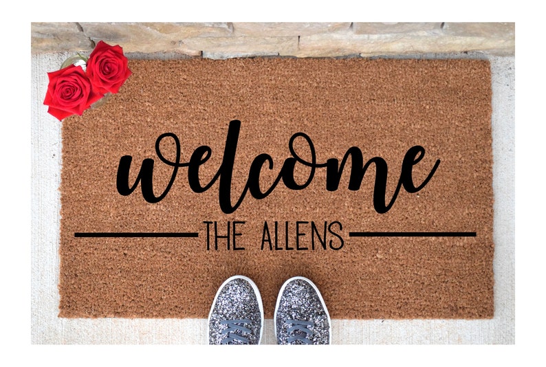 Personalized Welcome Doormat Welcome Mat Welcome Door Mat | Etsy