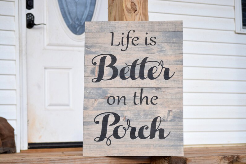 Front Porch Decor Wood Welcome Sign Porch Rules Sign - Etsy
