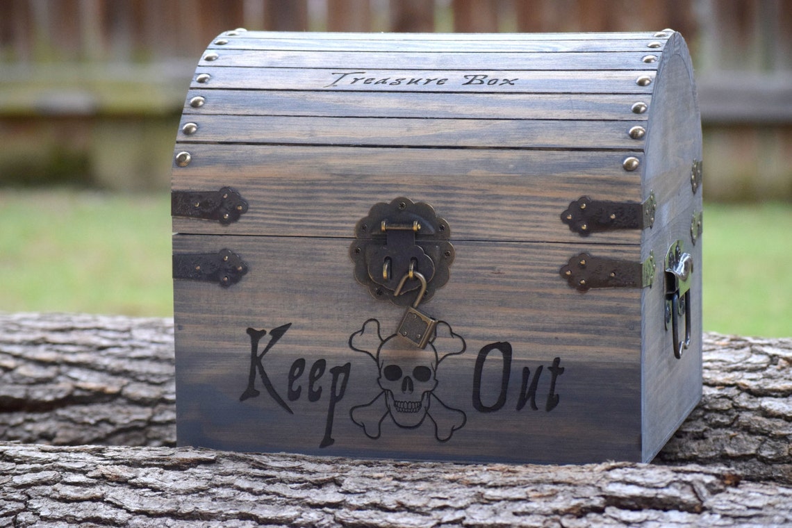 Secured Kids Toy Chest Lockable Wooden Chest Treasure Box Kids - Etsy