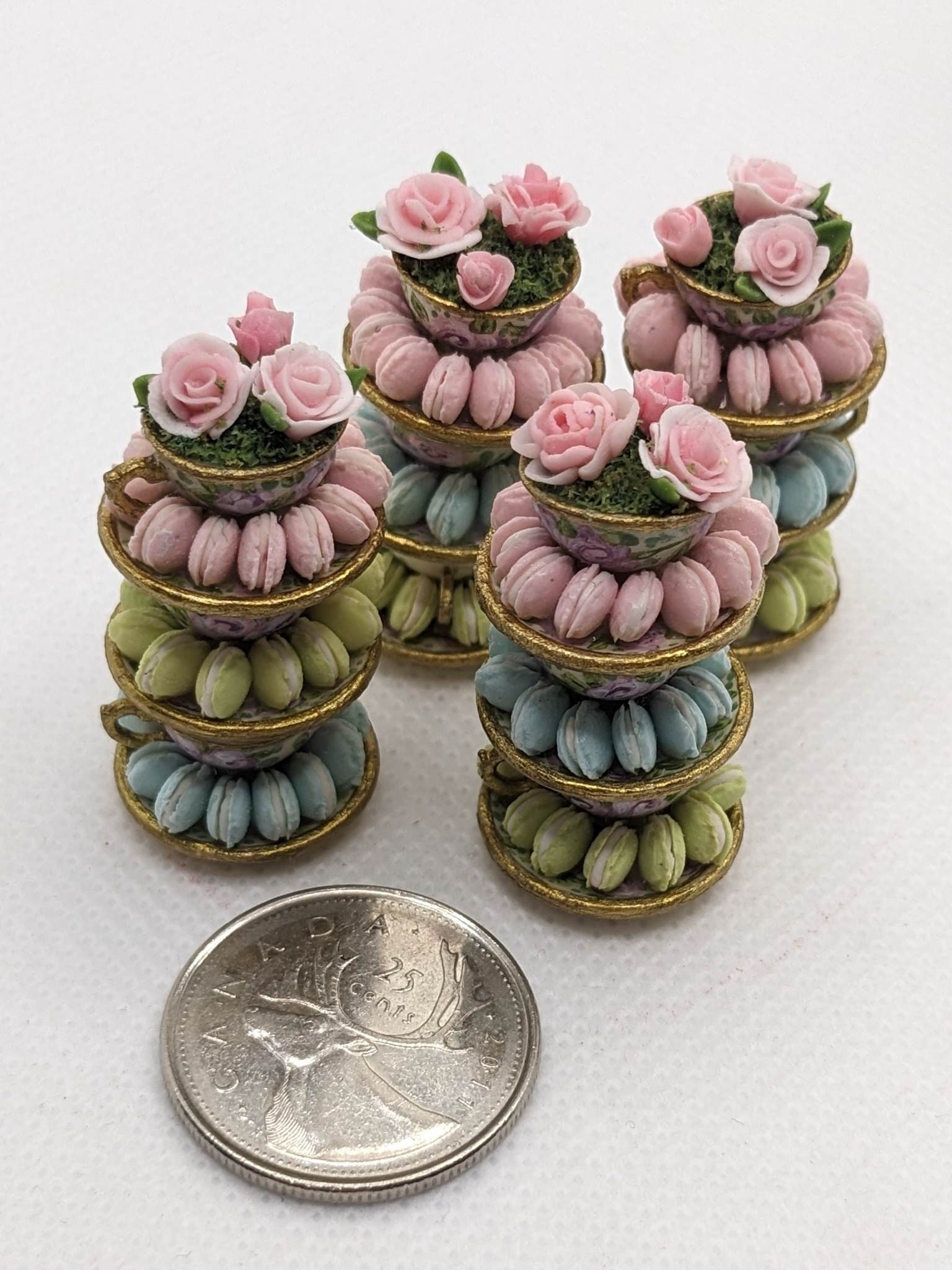 Macaron Teacup Tower - Etsy