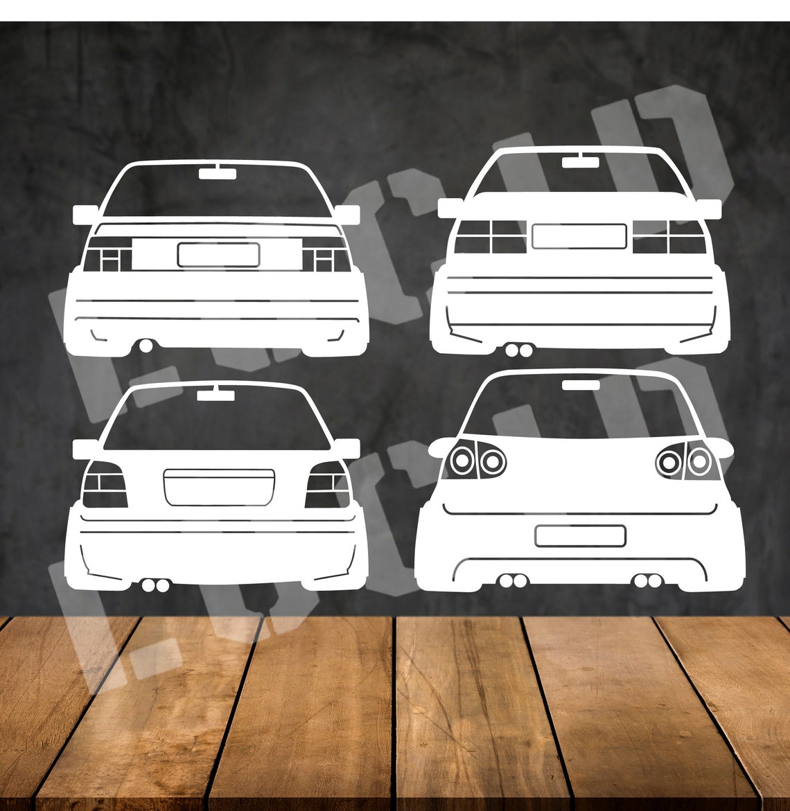 Lowered Import Vehicles Dxf Svg, Vinyl Decal Digital Download, Sticker ...