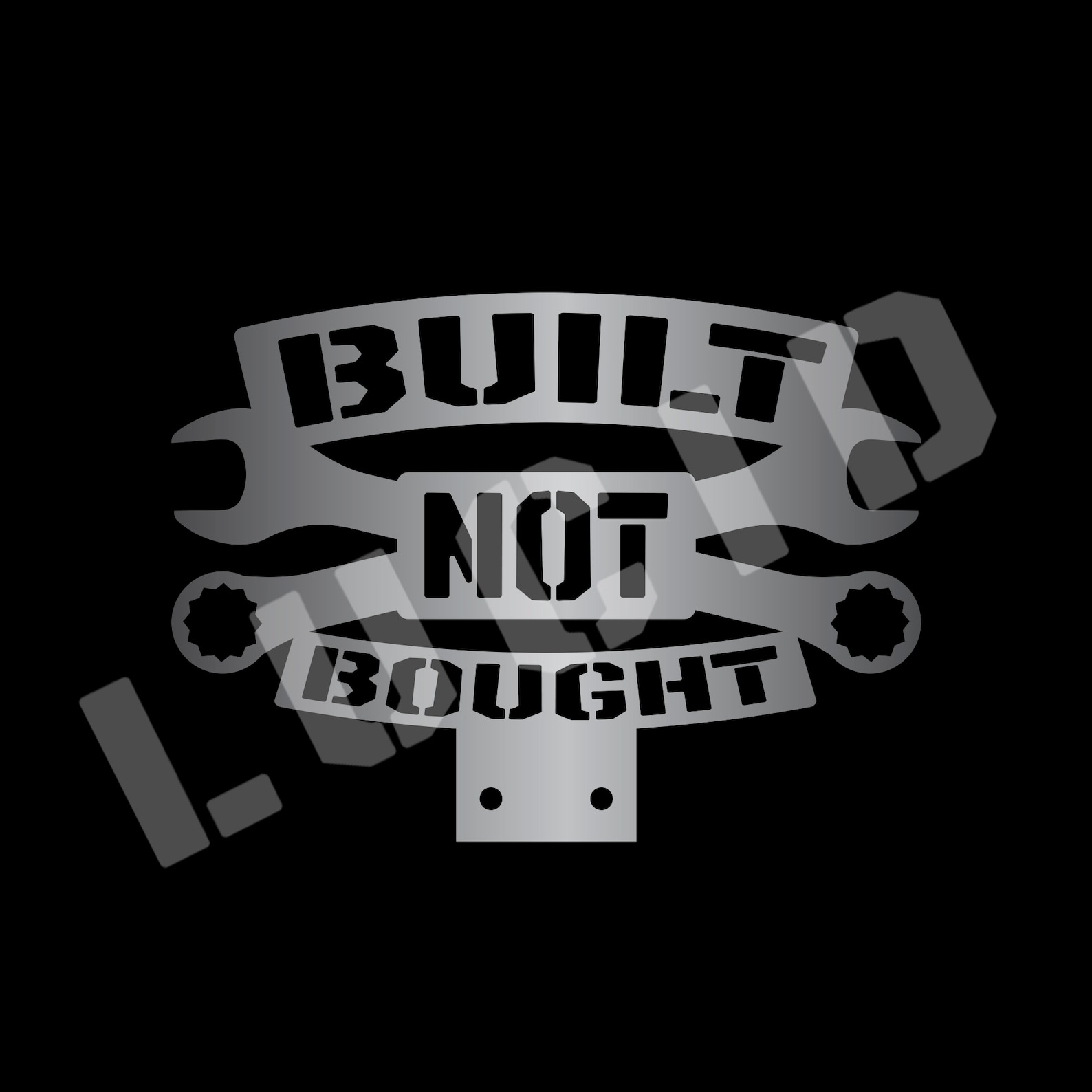 Built Not Bought Dxf Svg, Wall Art Digital Download, Show Car Plaque ...