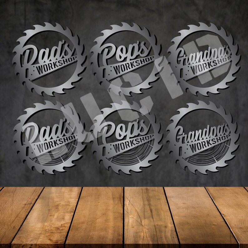 Dad's Workshop, Pop's Garage, Grandpa's Shop, Dxf Svg, Wall Art Digital ...