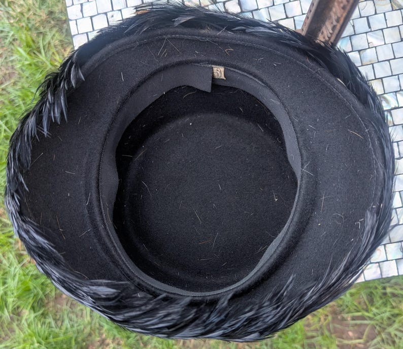 Womens Feather Bucket Hat Black With Multicolored Feathers Union Made ...