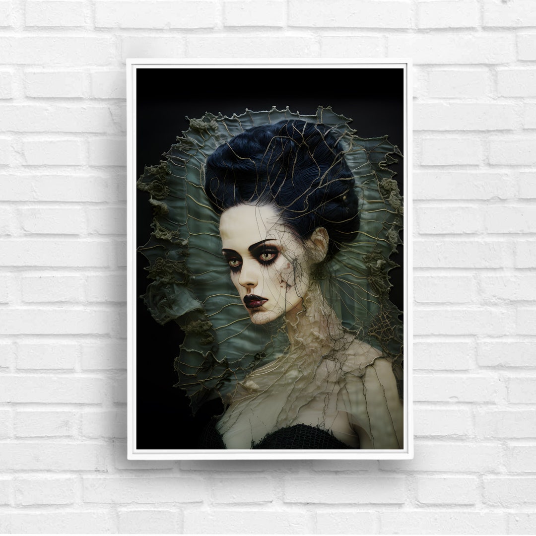Bride of Frankenstein Horror Monster Art Print Gothic Dark Horror ...
