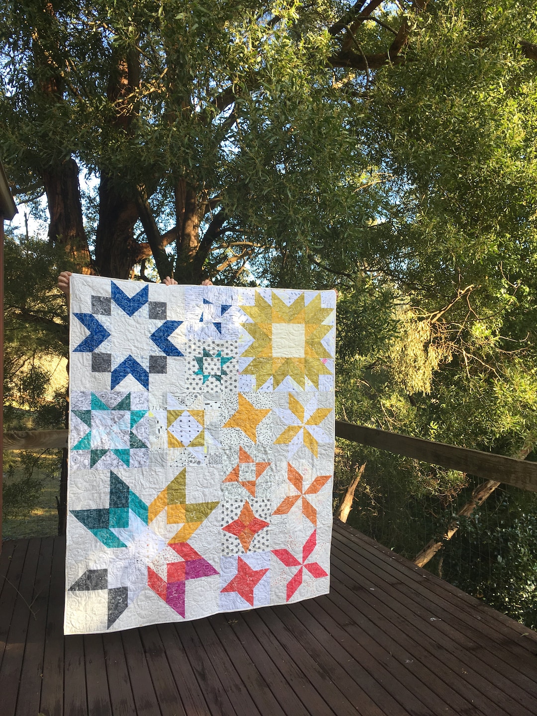 Aurora Sampler PDF Star Quilt Pattern - Etsy