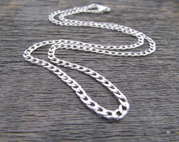 Sterling Silver Curb Chain 20 Inch Chain 5mm Chain Curb - Etsy