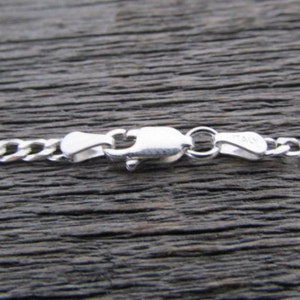 Sterling Silver Curb Chain, 20 Inch Chain, 5mm Chain, Curb Chain ...