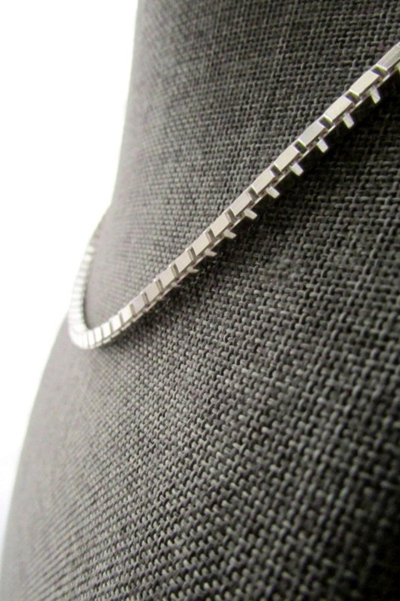 Silver Box Chain 3mm 18-30 Inch Sterling Silver 925 - Etsy
