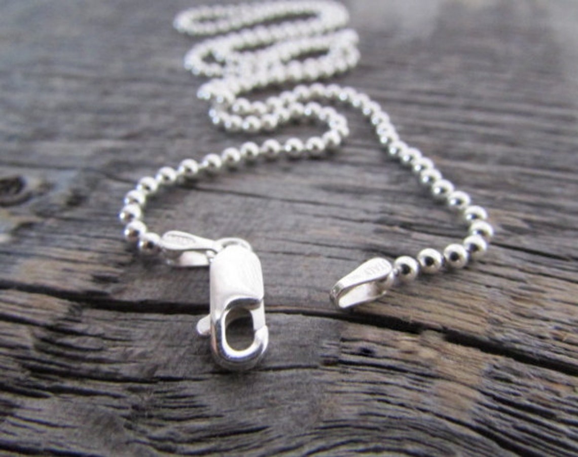 Sterling Silver Ball Chain 3mm 16-36 Inch Silver Bead - Etsy